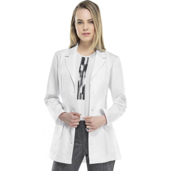 Professional Whites By Cherokee Womens Princess Seam 30 Lab Coat